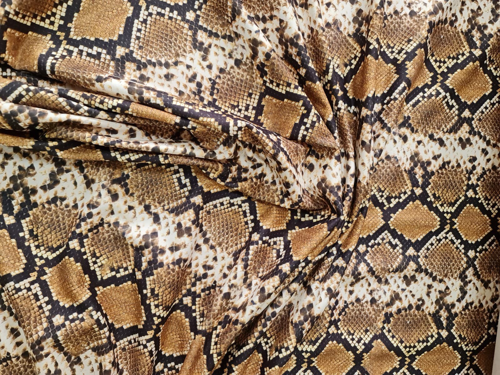 Spandex Fabricsnake Skin Print Fabric Dancewear Swimwear - Etsy