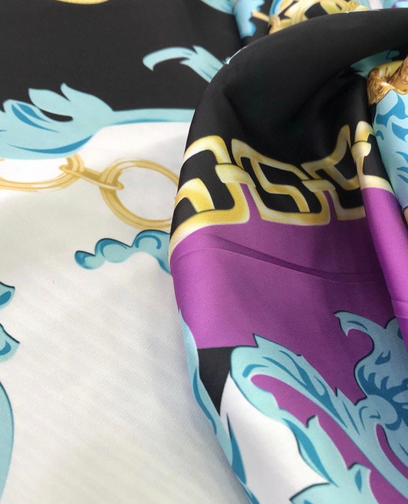 Swirl pattern fabricLuxe fabric High quality fabric Gold | Etsy