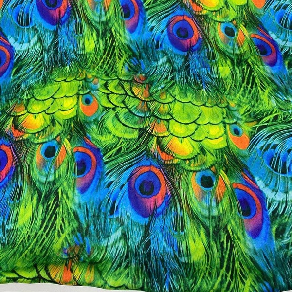 Feather Print Fabric - Etsy