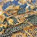 Greek Key Pattern Fabric Gold Baroque Silky Crepe Fabric - Etsy