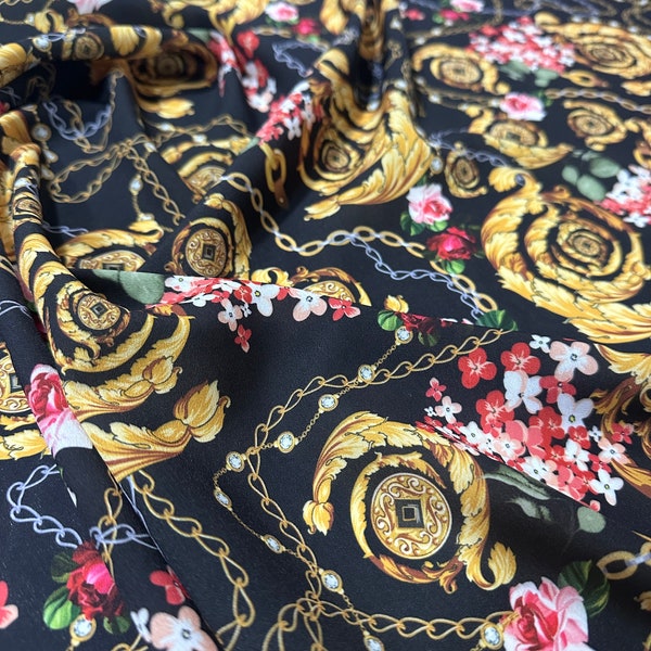 Chain Print Fabric - Etsy