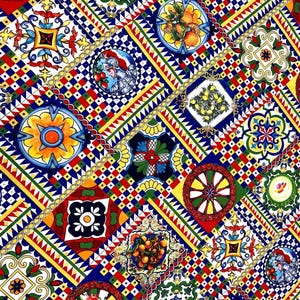 Sicilian Pattern Italian Fabric for Fashion and Home Décor - Etsy