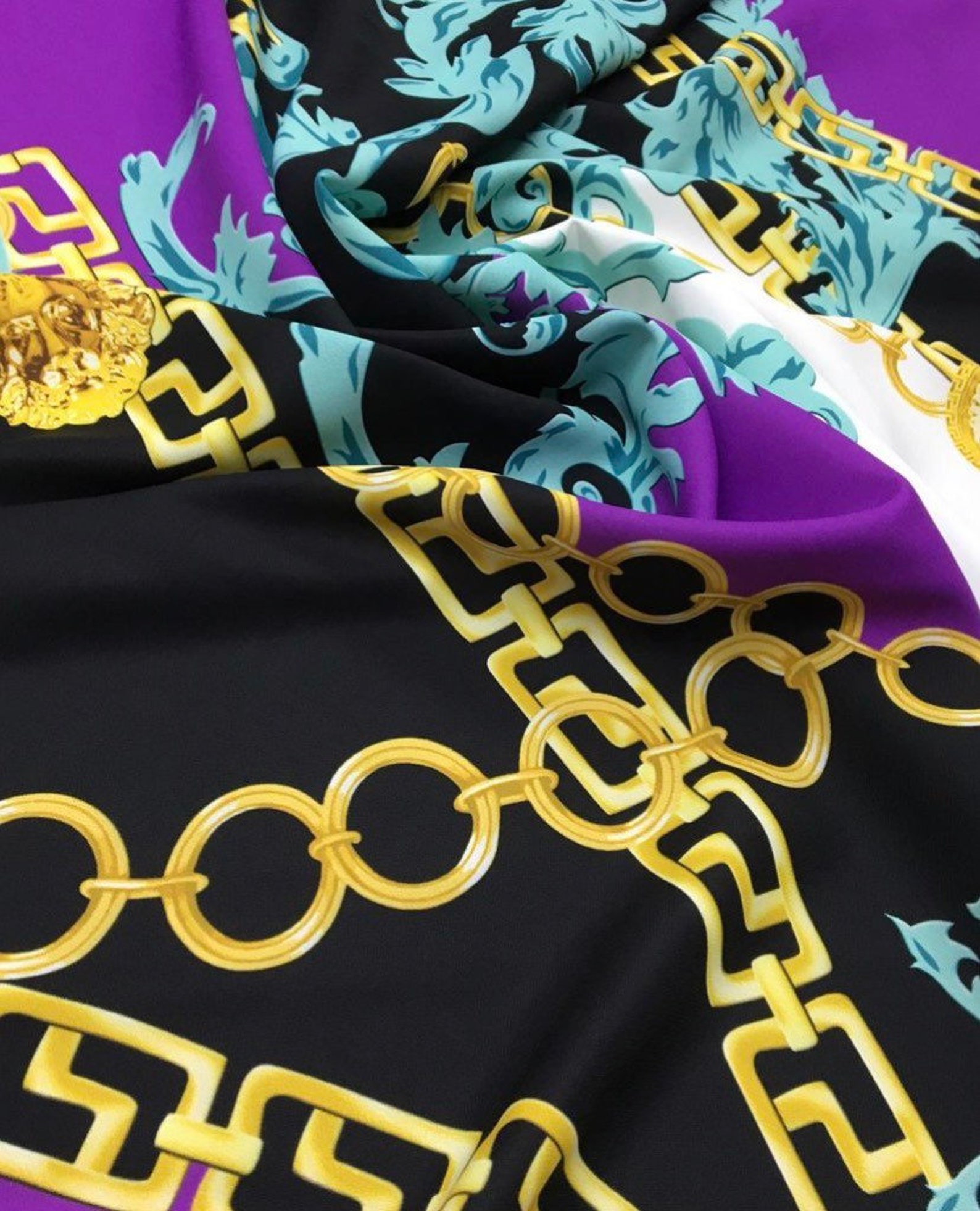 Swirl Pattern Fabricluxe Fabric High Quality Fabric Gold - Etsy