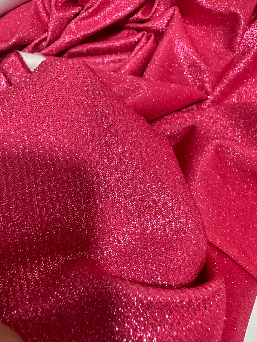 Barbie Color Lurex Fabric, Fushsia Color Glitter 4-way Stretch Spandex ...