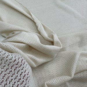 Cotton Fish Net Mesh Fabric, %100 Cotton Off-white Mesh Fabric - Etsy