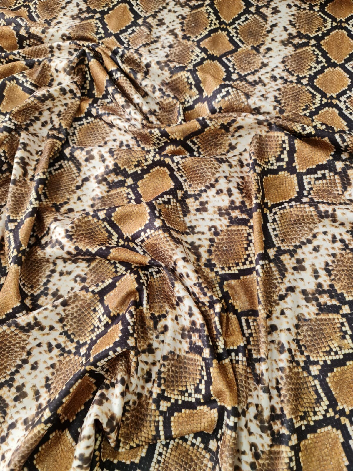 Spandex Fabricsnake Skin Print Fabric Dancewear Swimwear - Etsy