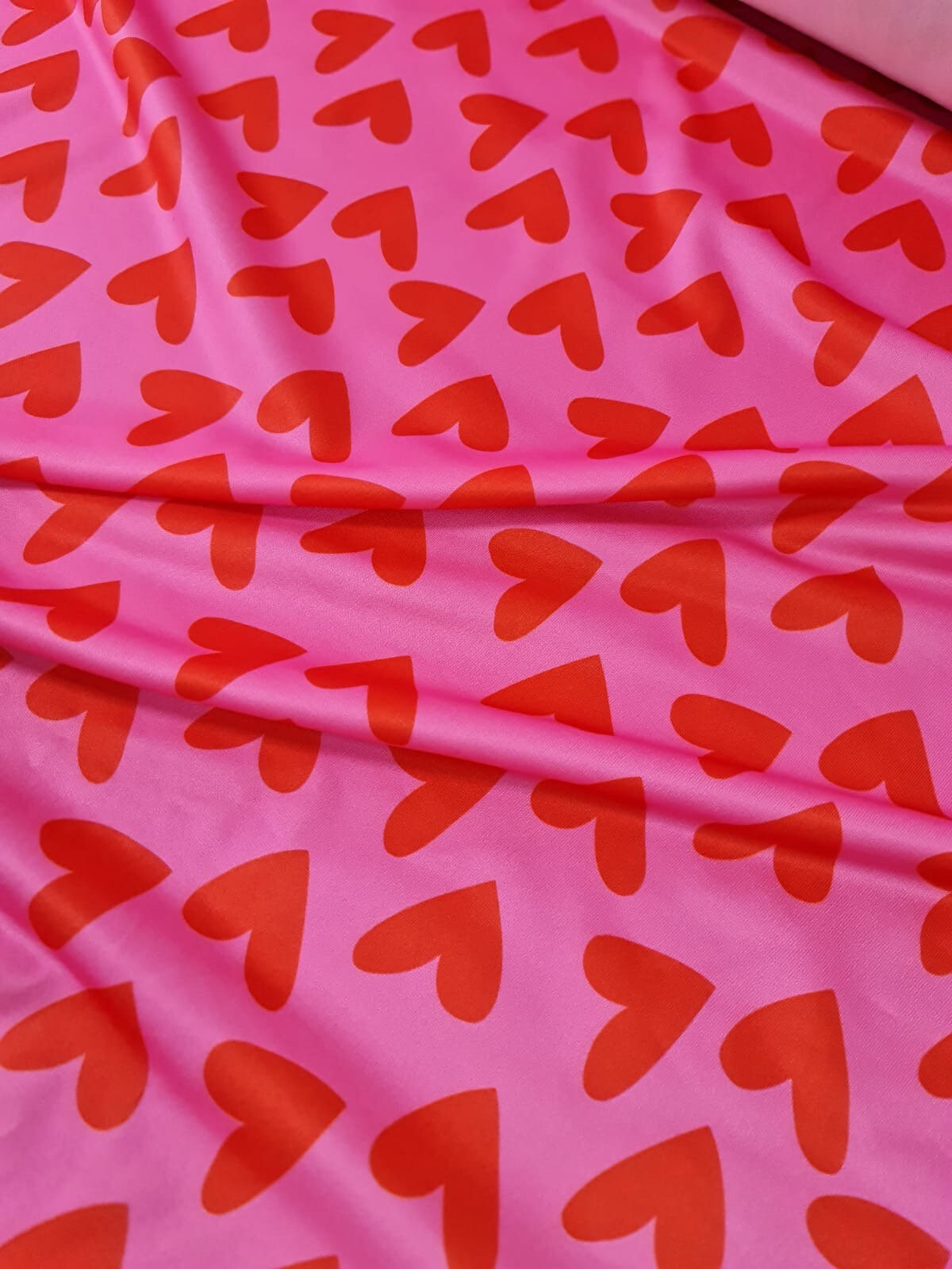 Heart Print Fabric High Quality Spandex 4-way Stretch Fabric - Etsy