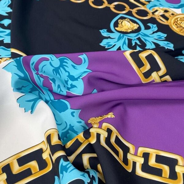 Chain Print Fabric - Etsy