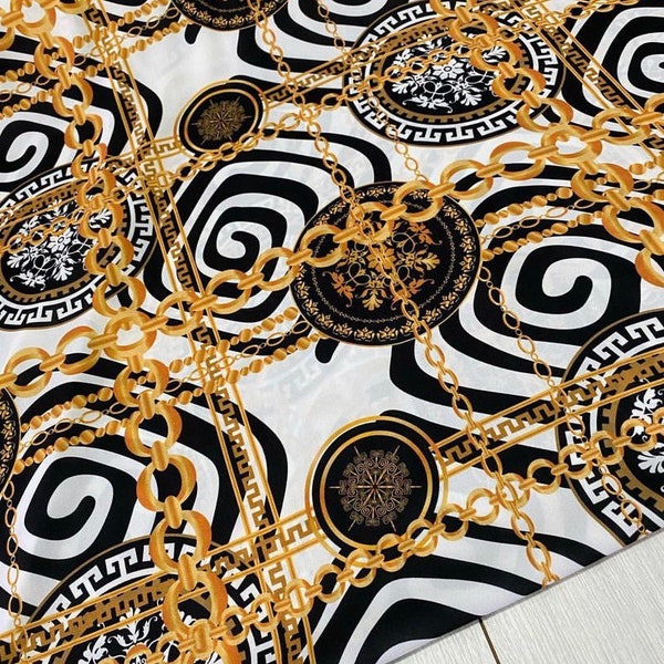 Chain Print Fabric - Etsy