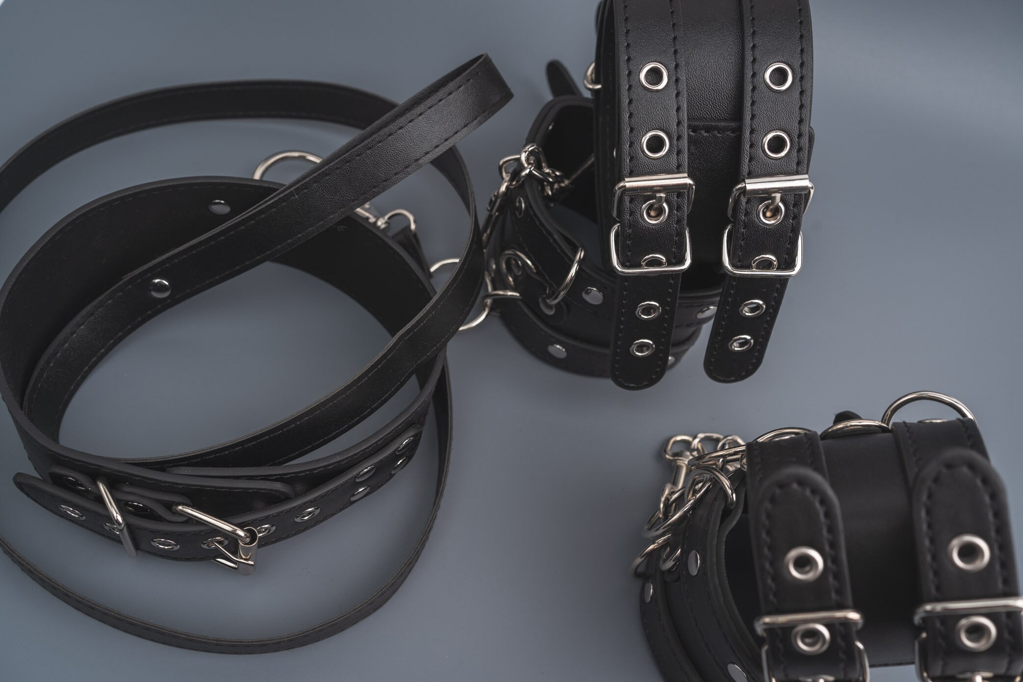 Luxury Black BDSM Restraint Set Premium Black Restraints Kit - Etsy