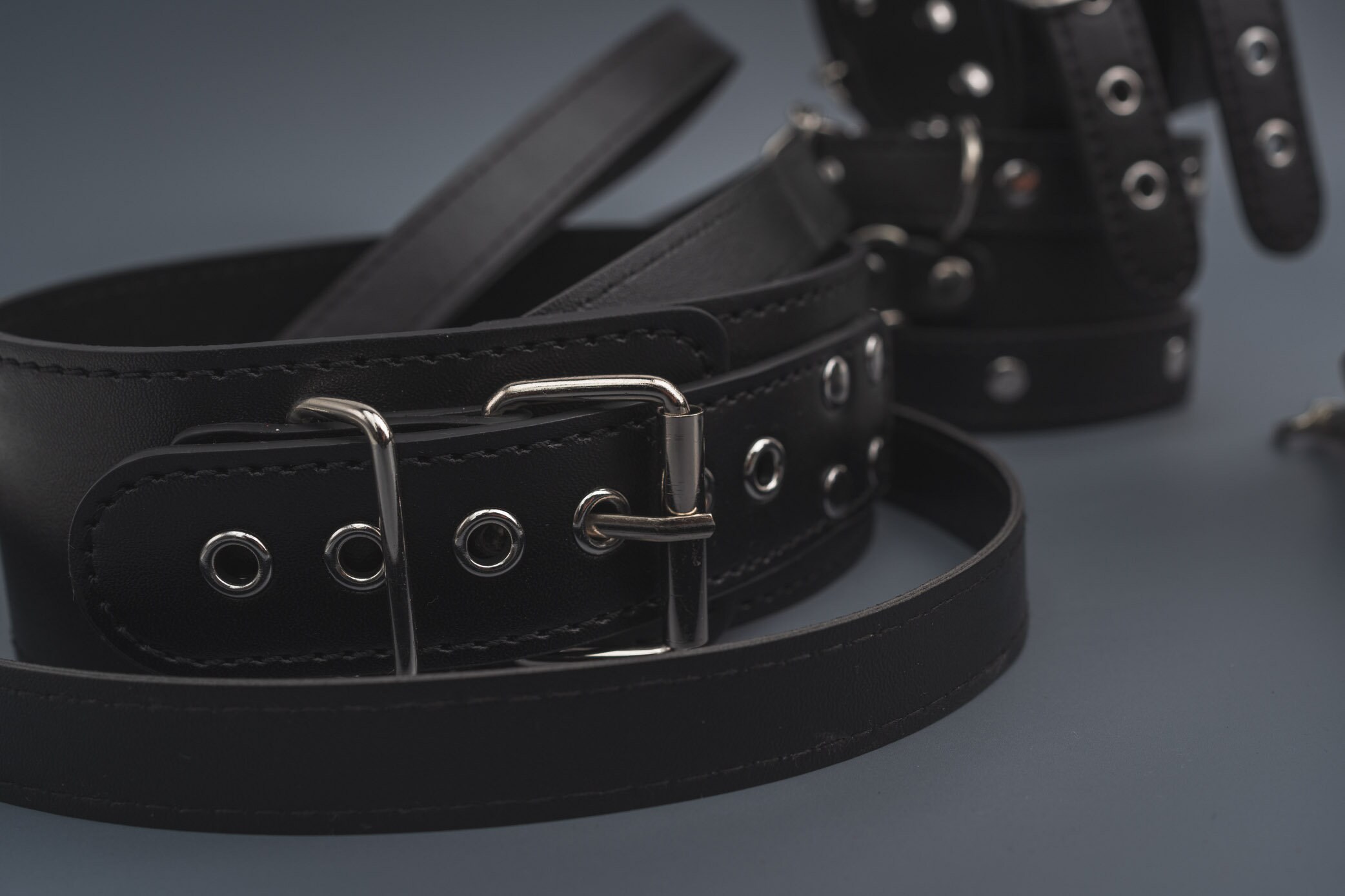 Luxury Black BDSM Restraint Set Premium Black Restraints Kit - Etsy