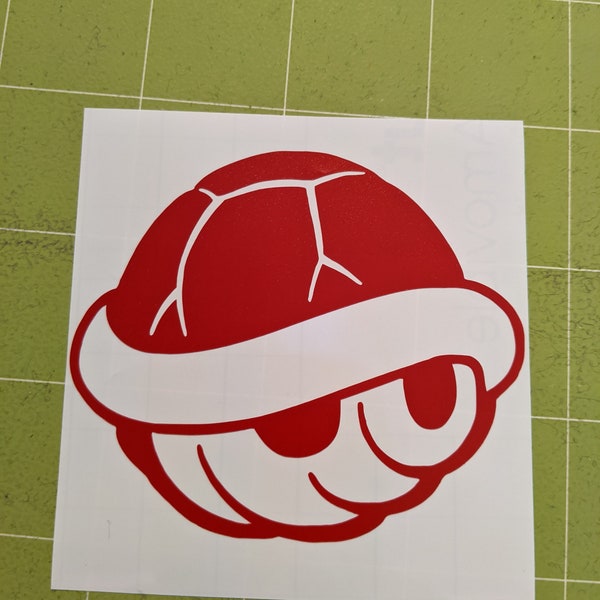 Mario Kart Shell Decal Sticker - Etsy