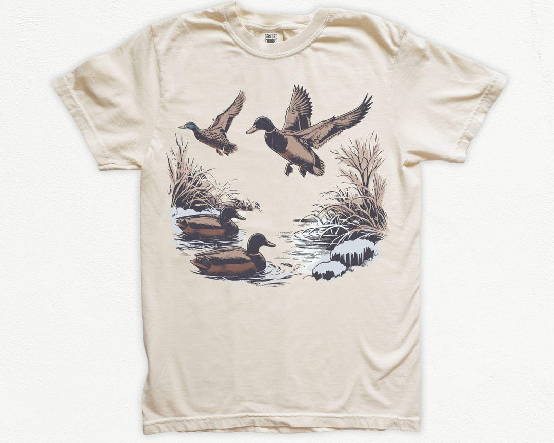 Mallard Ducks Shirt, 90s Waterfowl Duck Shirt, Vintage Duck Shirt ...