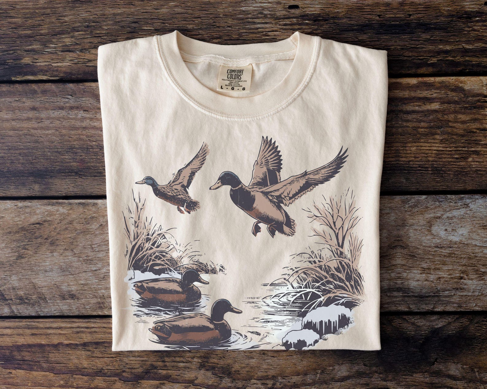 Mallard Ducks Shirt, 90s Waterfowl Duck Shirt, Vintage Duck Shirt ...