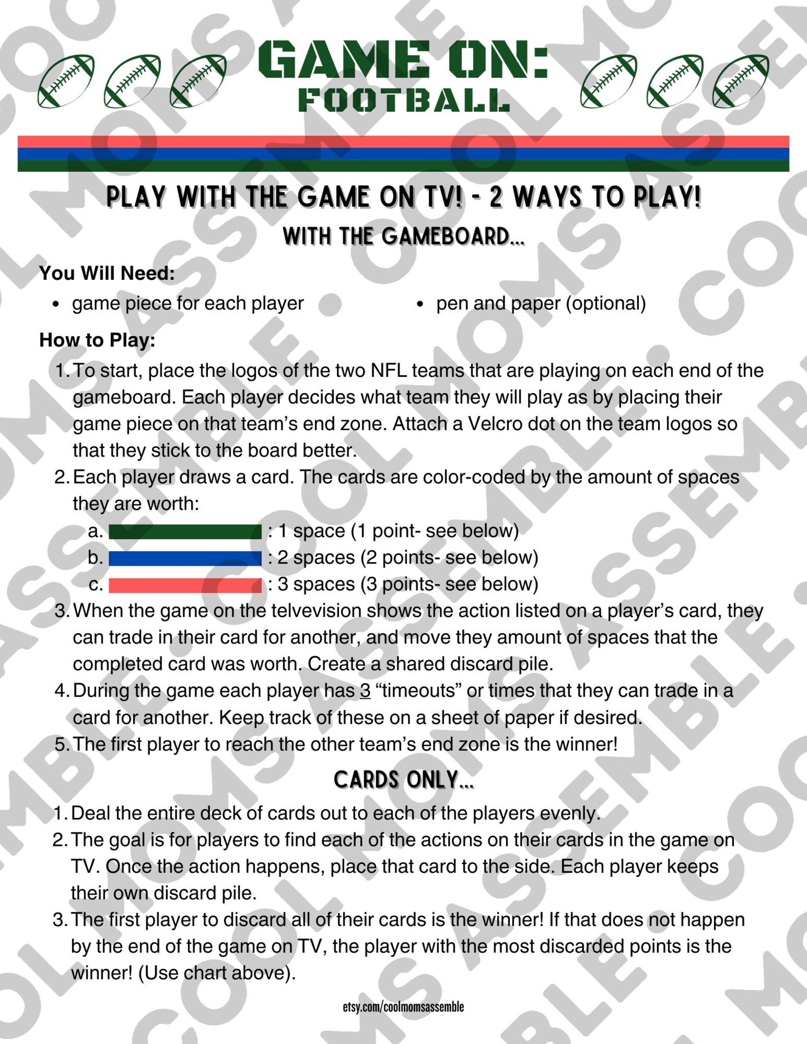 Game On: Football- Interactive Football Board Game- Play With the Game ...
