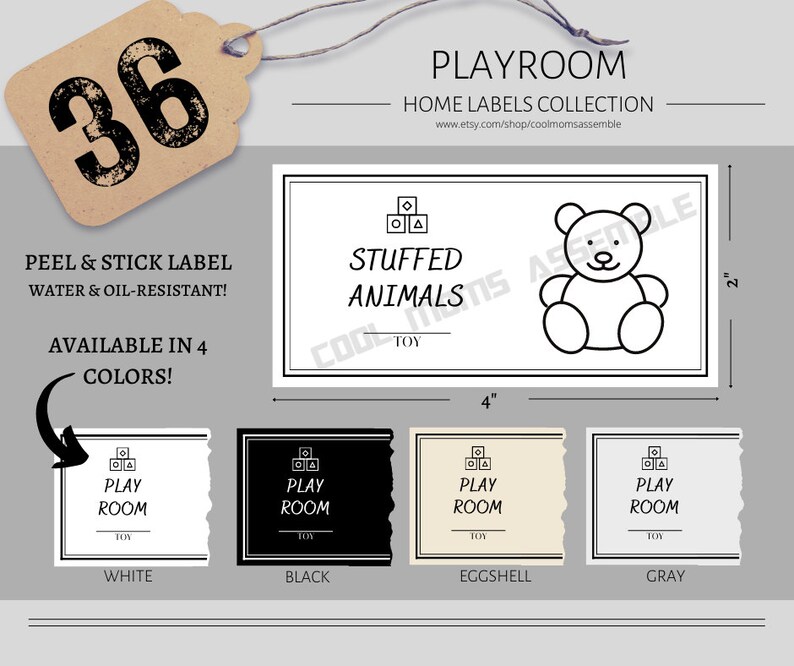 Playroom Label Bundle Toy Room Label Bundle Kid's Room - Etsy