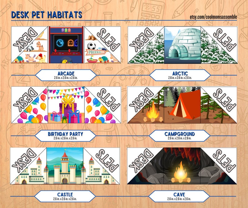 Desk Pet & Classroom Financing Starter Kit- Desk Pet Habitats- Desk Pet ...