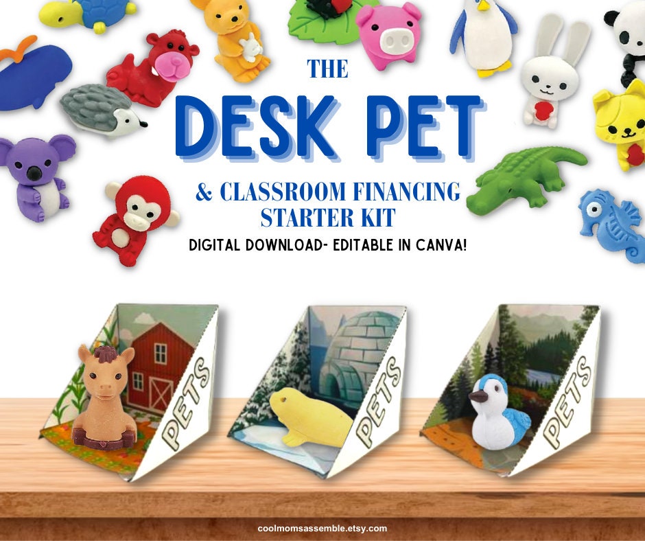 Desk Pet & Classroom Financing Starter Kit Desk Pet Habitats Desk Pet ...