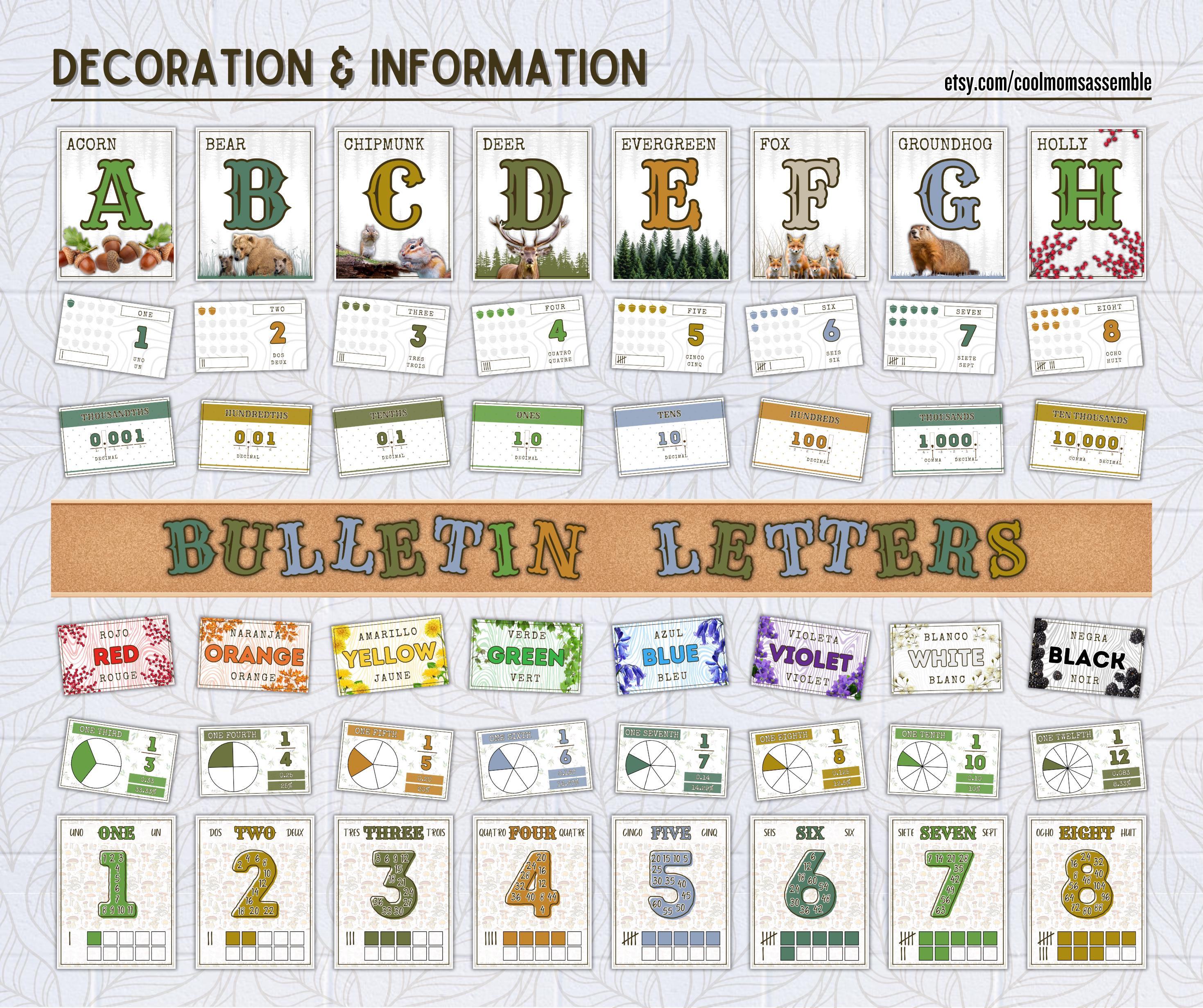 Cozy Cabin Classroom Décor Bundle- Digital Download- Class Décor ...