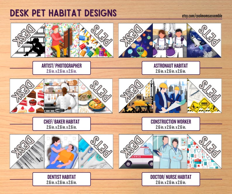 The Professions Edition Desk Pet Habitat Kit- Desk Pet Habitats ...