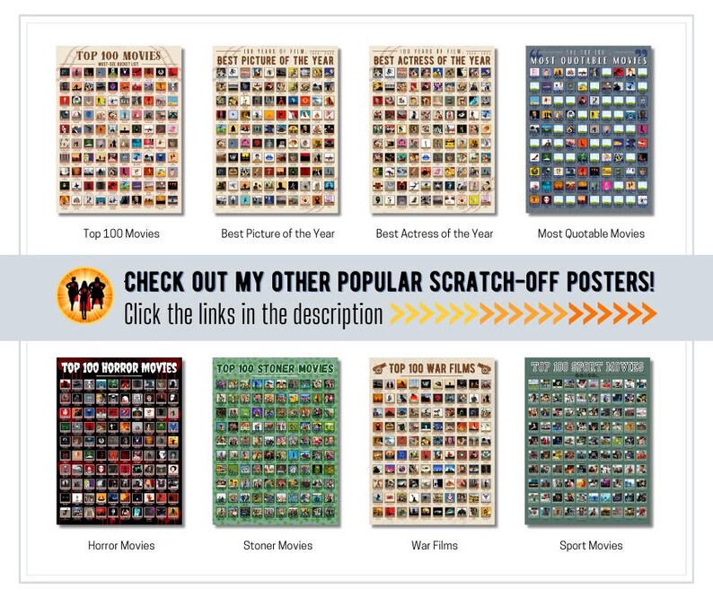 100 Years of Film: Best Actor of the Year (1926-2025)- Scratch-off ...