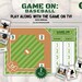 Baseball Dice Game Printable Baseball Game Baseball Party Game Printable Party Game Baseball ...