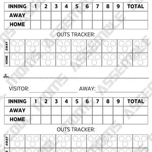 Baseball Dice Game Printable Baseball Game Baseball Party Game ...