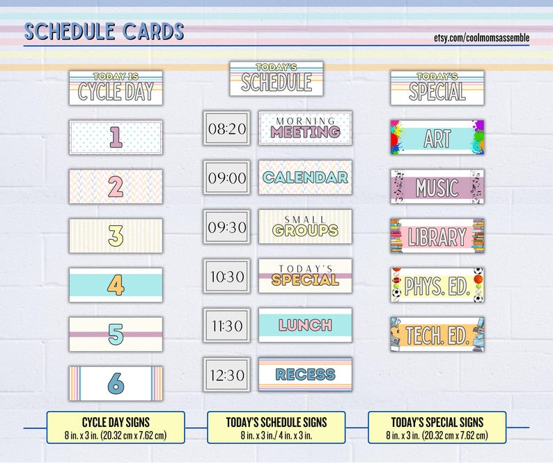 Pretty Pastels Classroom Calendar Bundle- School Calendar Bundle ...