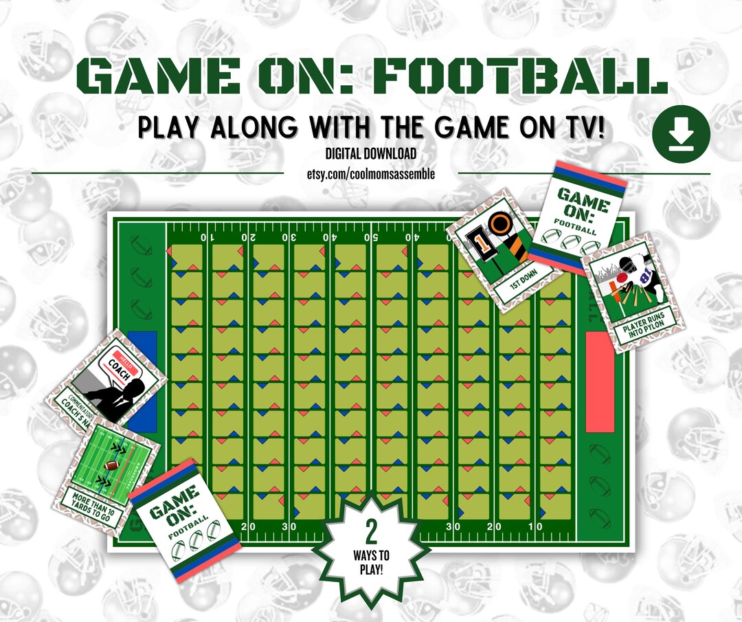 Game On: Football- Interactive Football Board Game- Digital Download ...