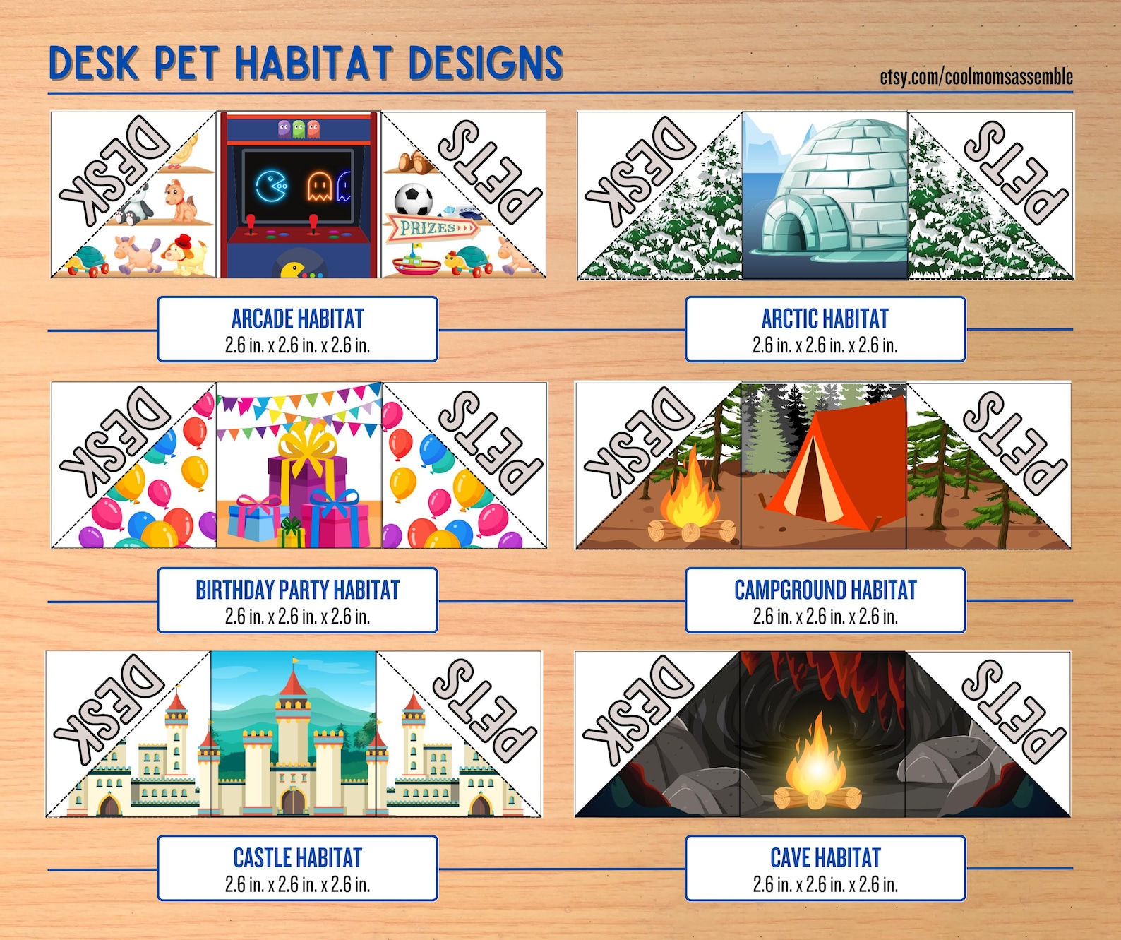 Desk Pet & Classroom Financing Starter Kit- Desk Pet Habitats- Desk Pet ...