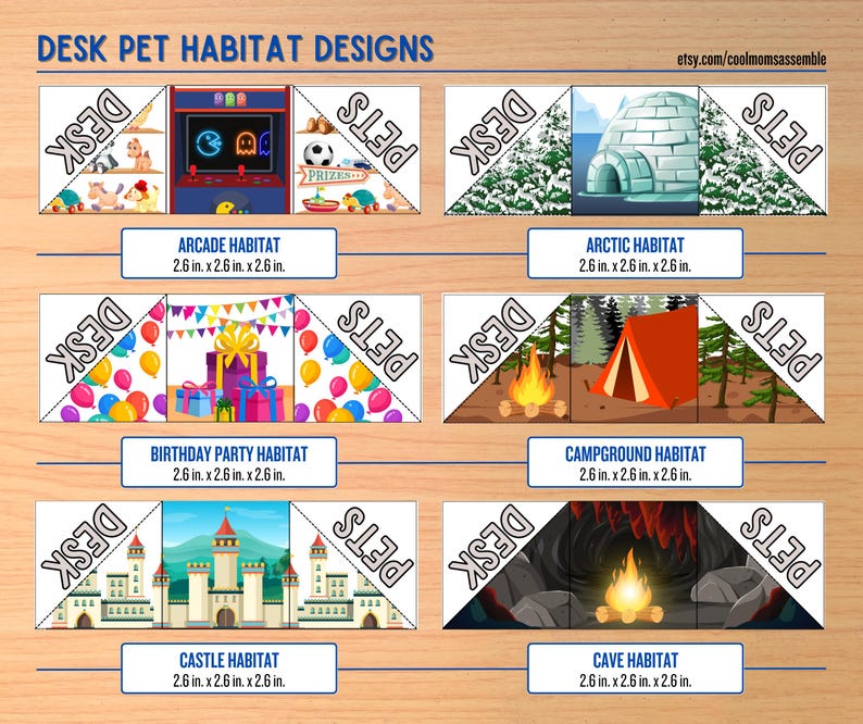 Desk Pet & Classroom Financing Starter Kit- Desk Pet Habitats- Desk Pet ...