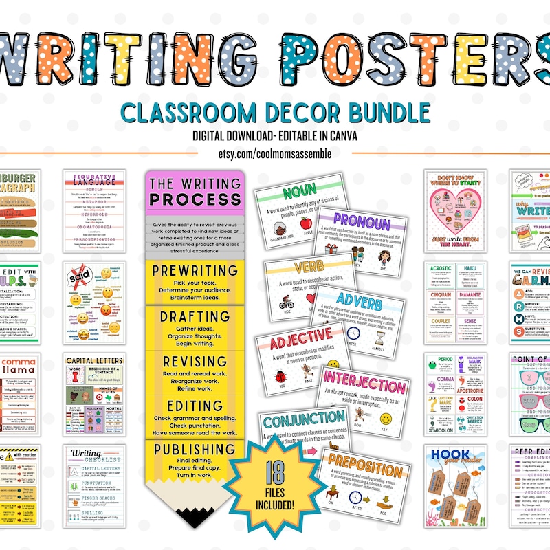 Writing Poster - Etsy