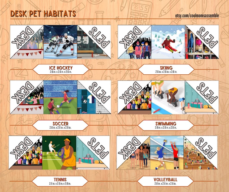 The Sports Edition Desk Pet Habitat Kit- Desk Pet Habitats- Popular ...