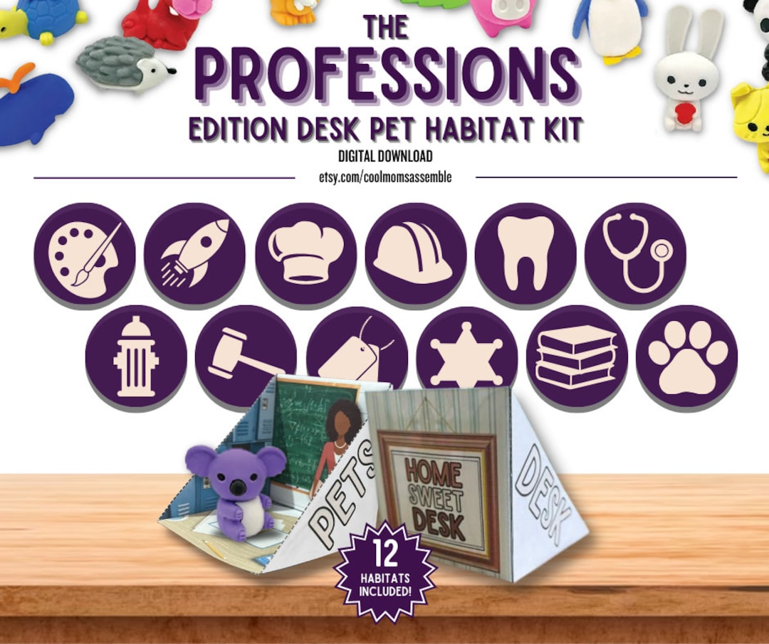 The Professions Edition Desk Pet Habitat Kit- Desk Pet Habitats ...