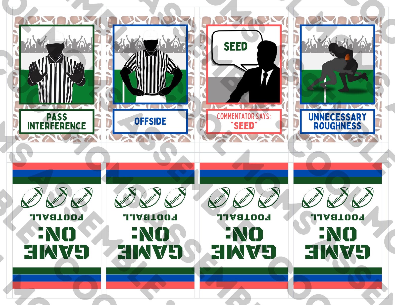 Game On: Football- Interactive Football Board Game- Digital Download ...