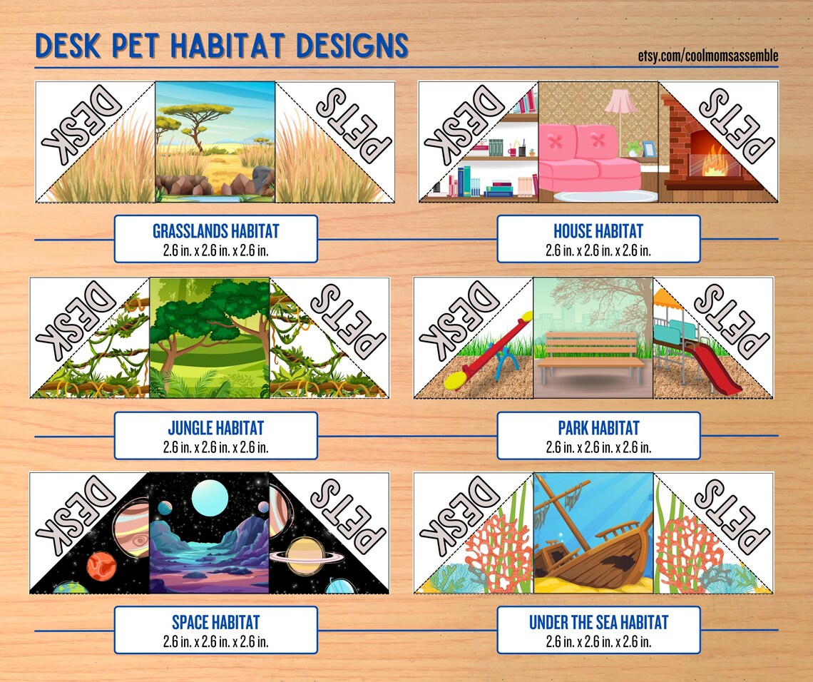 Desk Pet & Classroom Financing Starter Kit- Desk Pet Habitats- Desk Pet ...