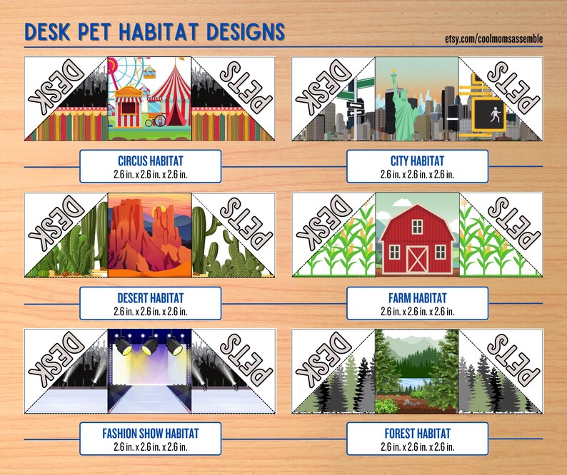 Desk Pet & Classroom Financing Starter Kit- Desk Pet Habitats- Desk Pet ...