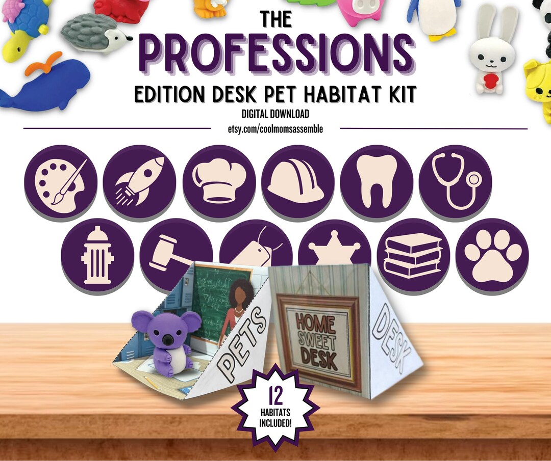 The Professions Edition Desk Pet Habitat Kit- Desk Pet Habitats ...