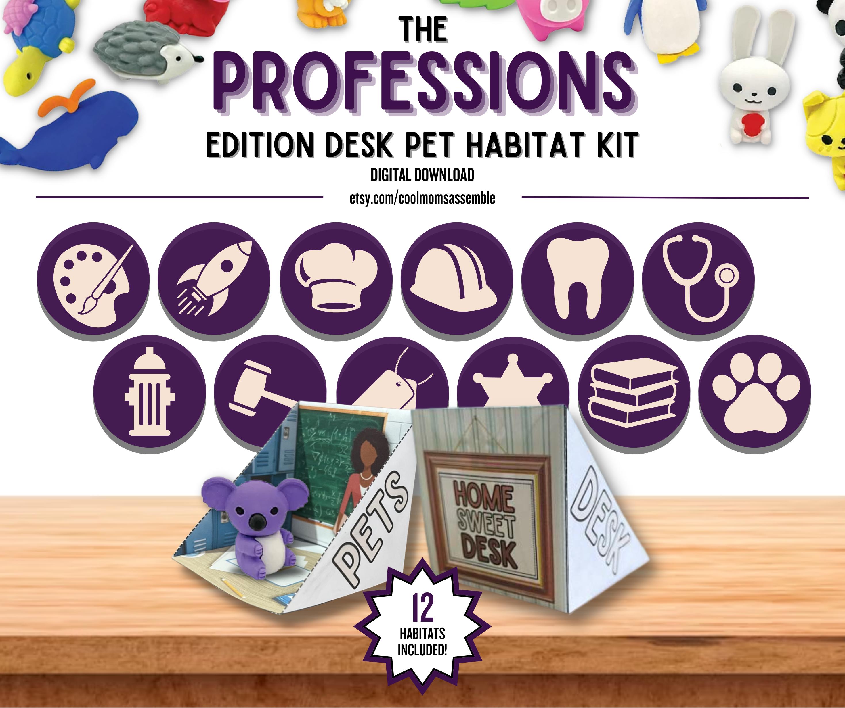 The Professions Edition Desk Pet Habitat Kit- Desk Pet Habitats ...
