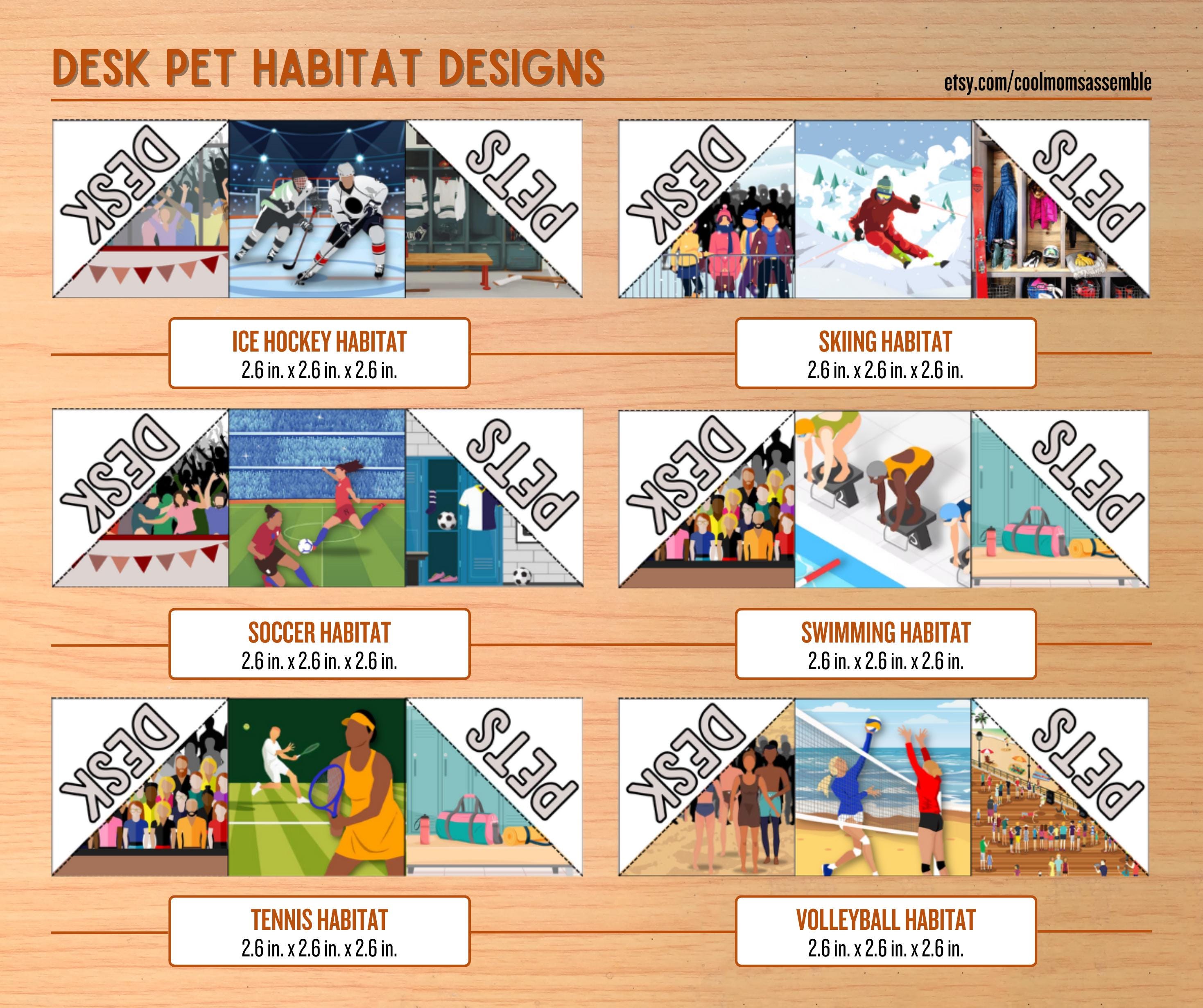 The Sports Edition Desk Pet Habitat Kit- Desk Pet Habitats- Popular ...