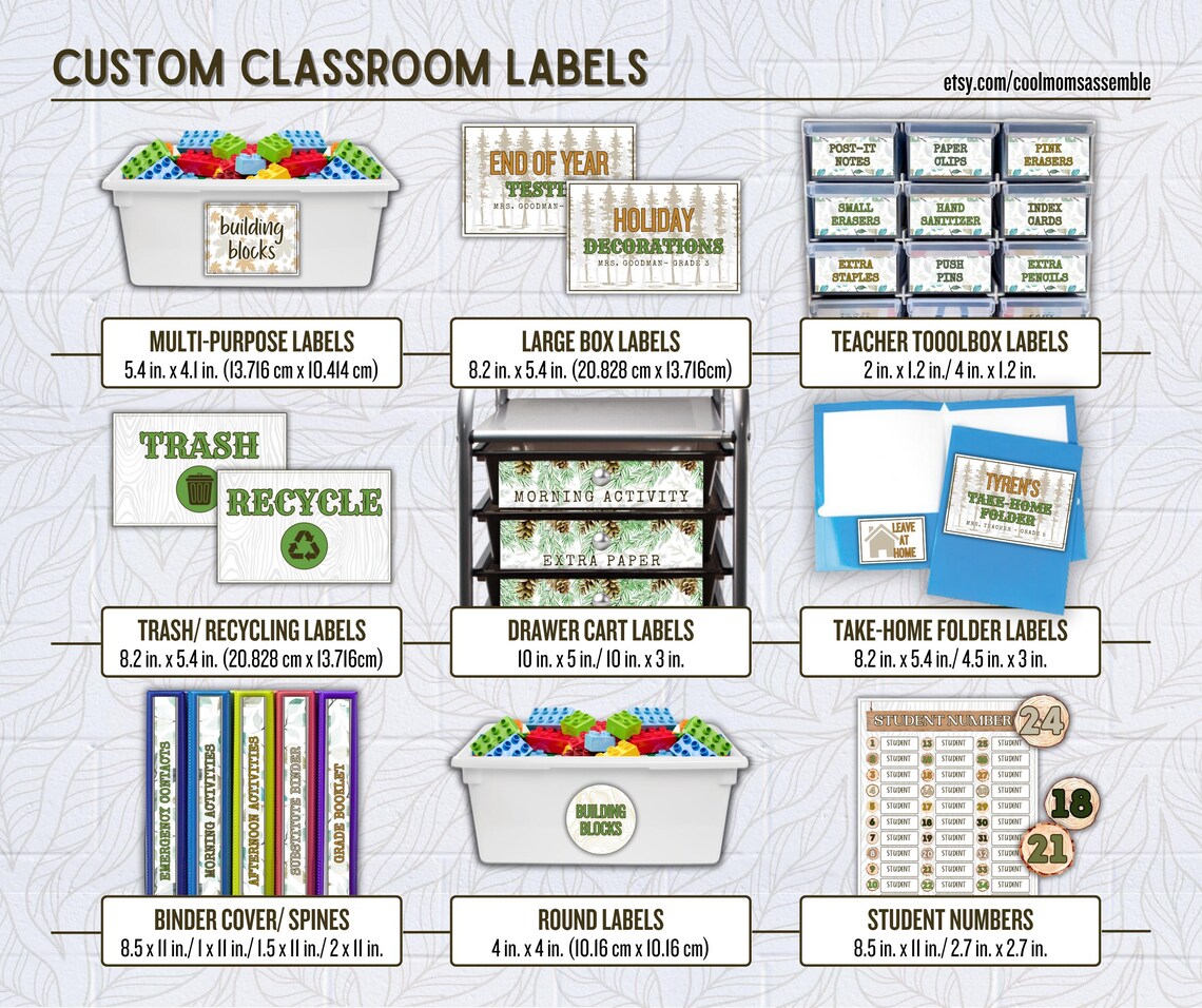 Cozy Cabin Classroom Décor Bundle- Digital Download- Class Décor ...