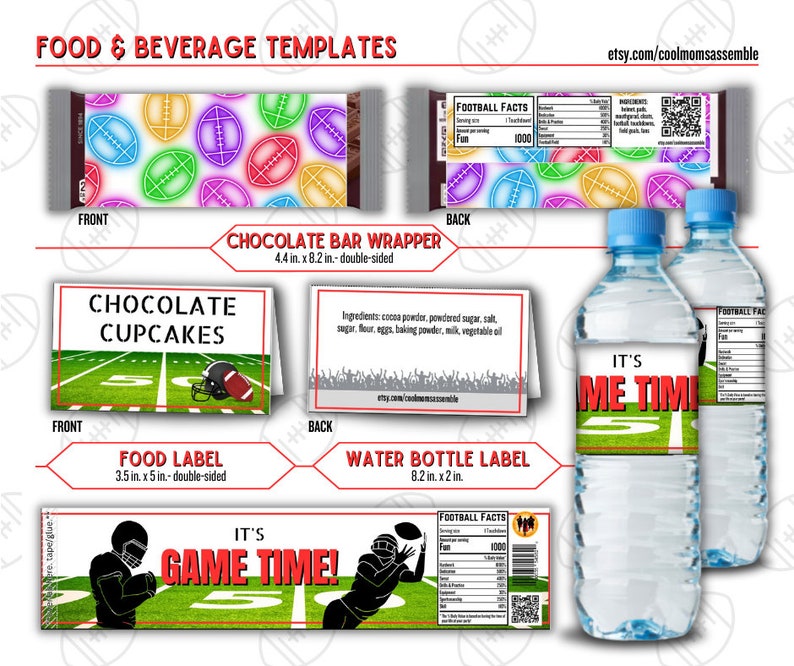 Football Party Pack- Big Game Party Pack- Big Game Party Games ...