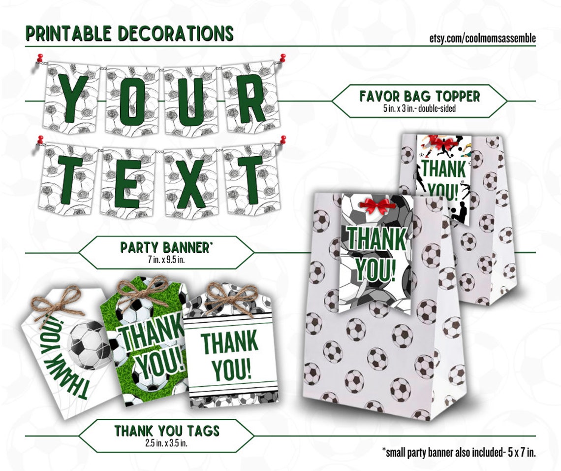 Soccer Party Pack- Soccer Games- Printable Party Games- Kid's Party ...