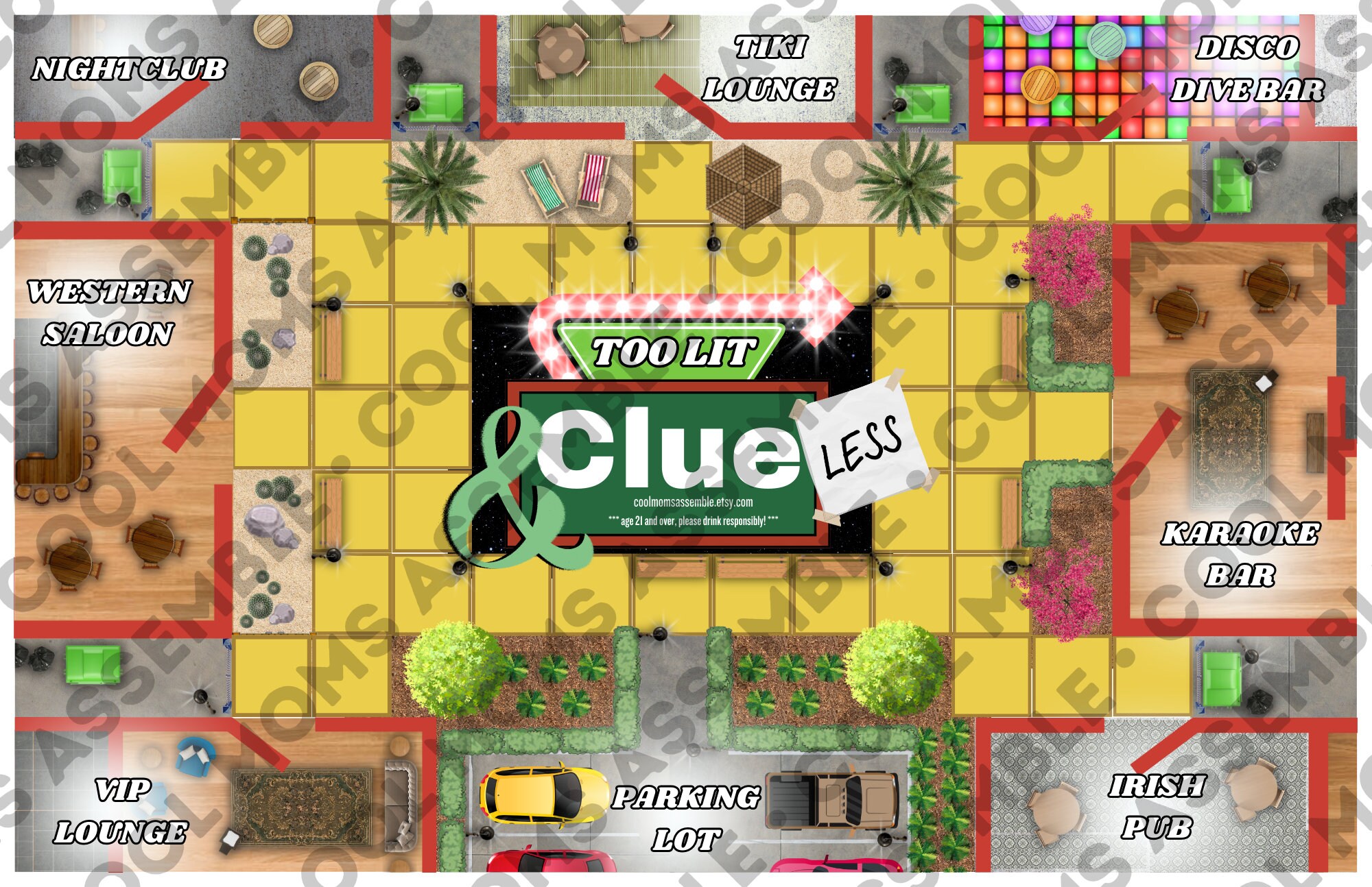 Too Lit & Clueless Drinking Game Digital Download Bachelorette Party ...