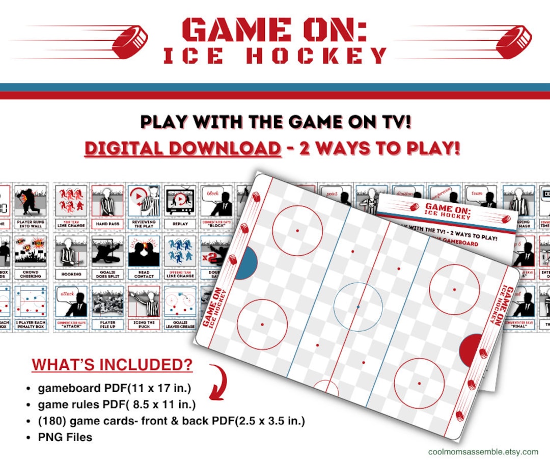 Game On: Ice Hockey Interactive Ice Hockey Board Game Play With the ...