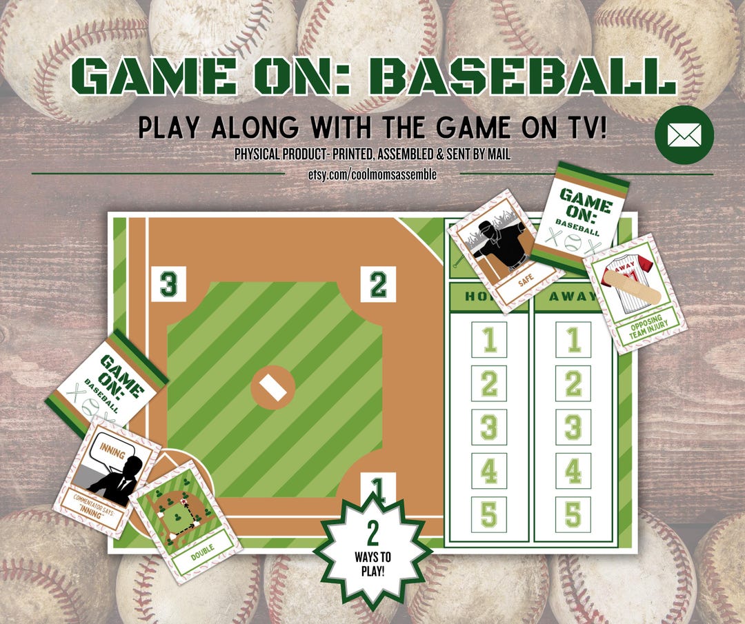 Game On: Baseball- Interactive Board Game- Play With the Game on TV ...