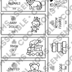 Playroom Label Bundle- Toy Room Label Bundle- Kid's Room Organization ...