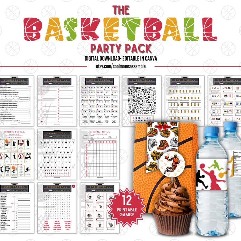 Basketball Printable Games - Etsy Australia