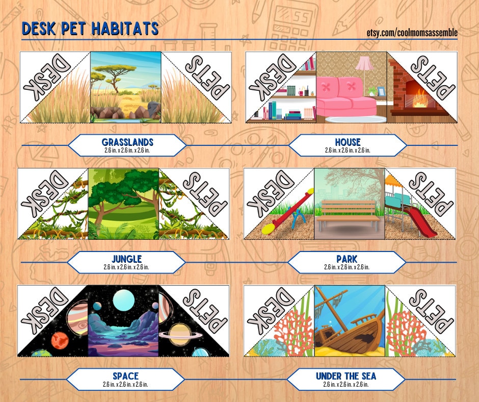Desk Pet & Classroom Financing Starter Kit Desk Pet Habitats Desk Pet ...
