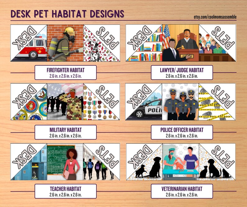 The Professions Edition Desk Pet Habitat Kit- Desk Pet Habitats ...